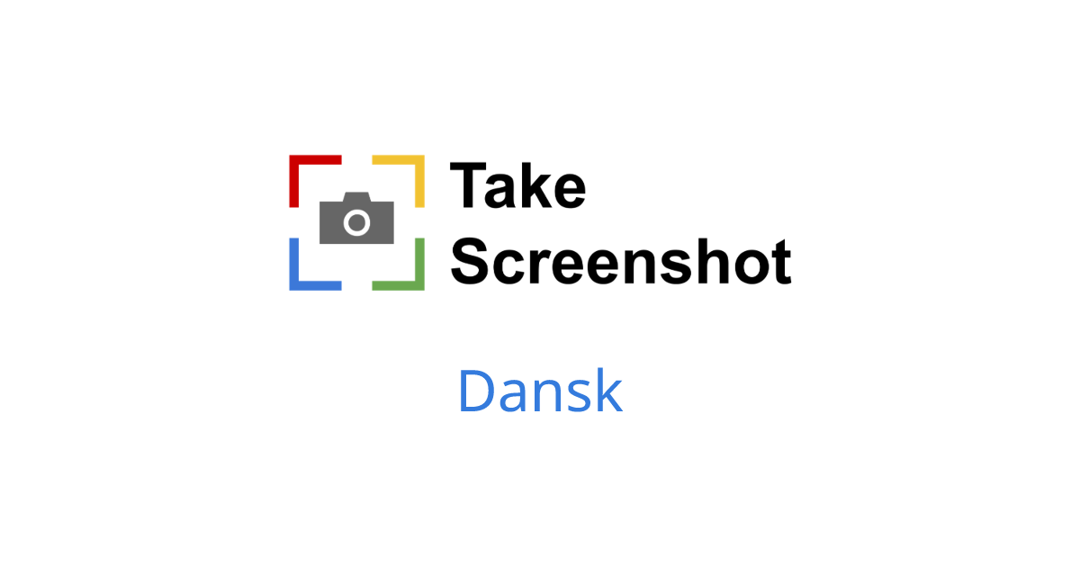 Take Screenshot - Tag gratis skærmbilleder fra din browser